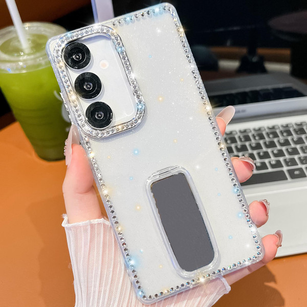 Samsung Galaxy A56 5G Rhinestone Glitter TPU 4-corners Anti-fall Phone ...