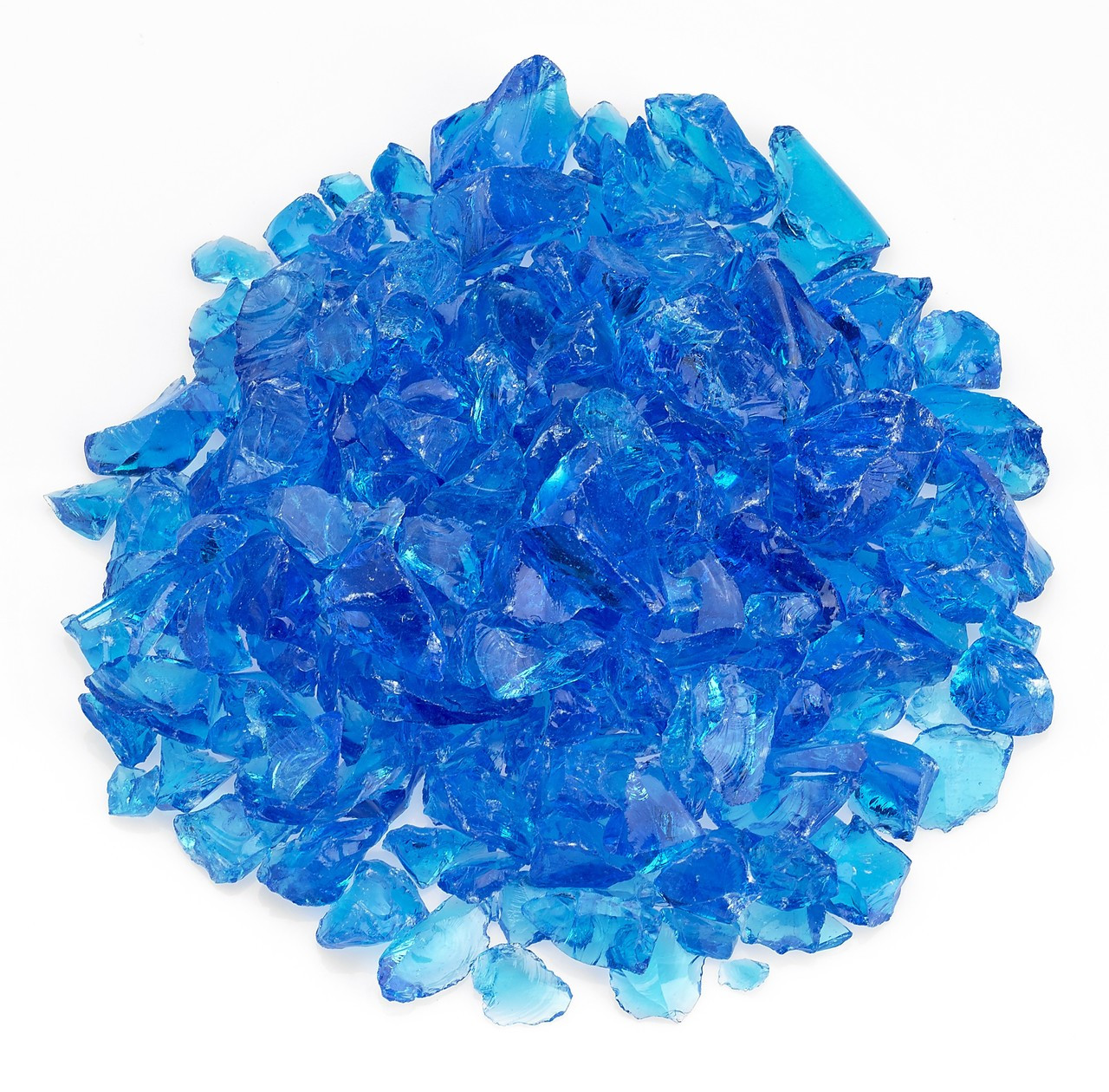 Turquoise Medium Fire Pit Glass