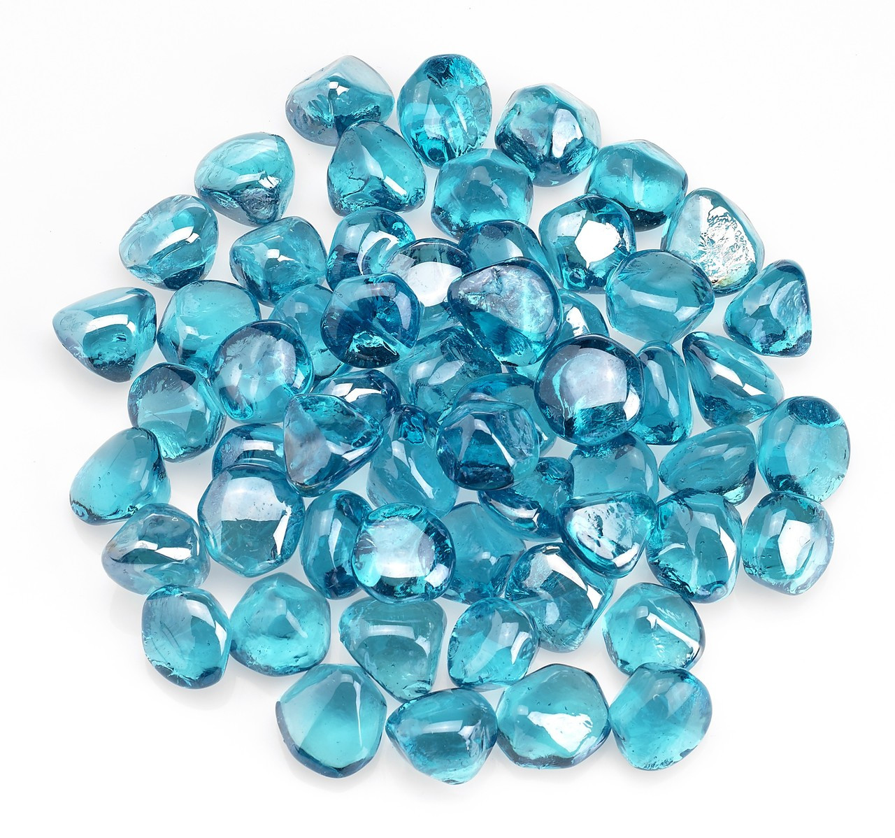 Powder Blue Luster Zircon Fire Glass