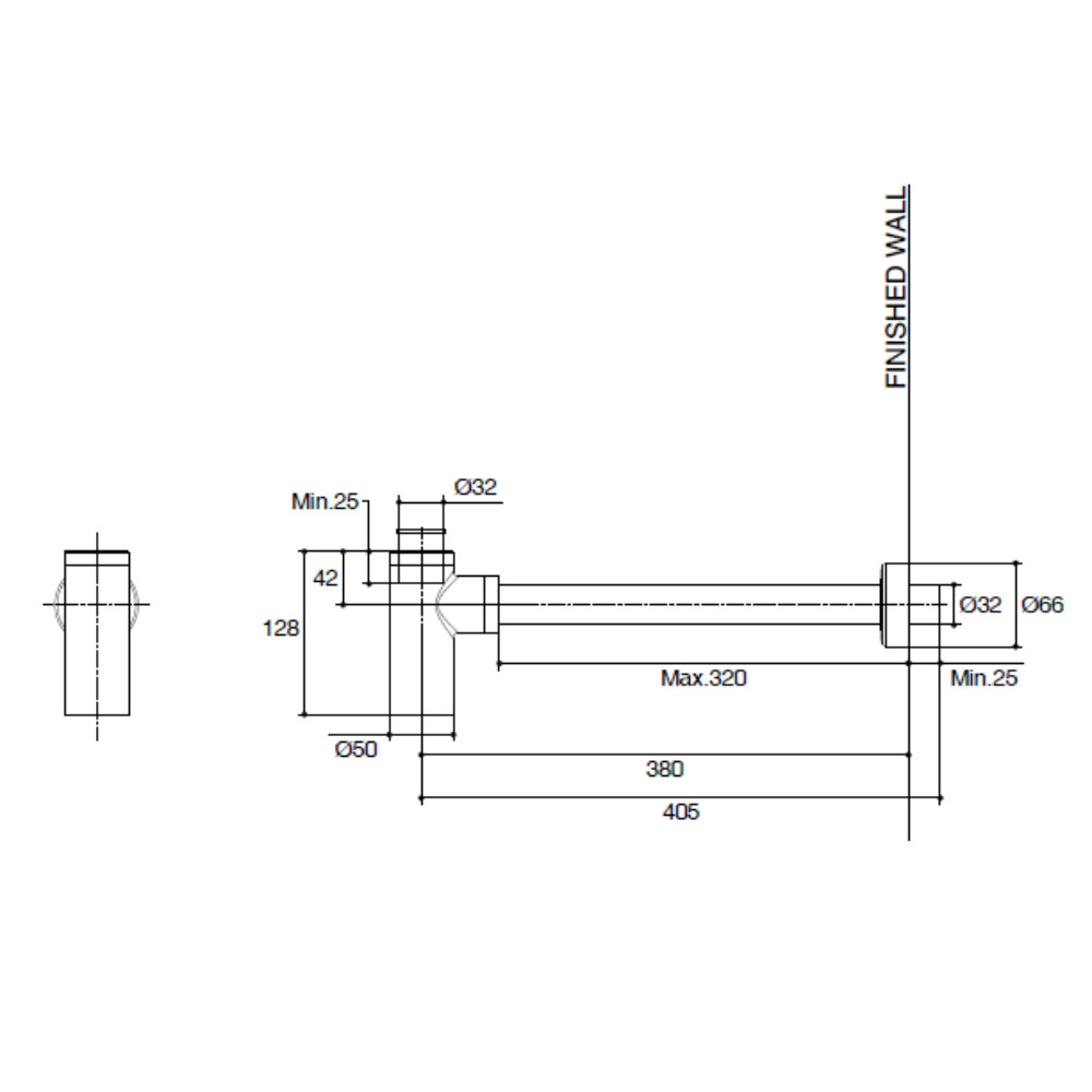 KOHLER ท่อน้ำทิ้งอ่างล้างหน้าแบบกระปุก K-9071T-ZY-CP