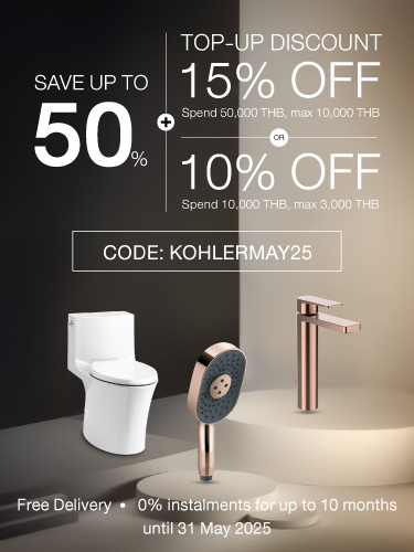 KOHLER E-Shop - ห้องน้ำ ชักโครก ก๊อกน้ำ ฝักบัว สุขภัณฑ์สุดหรู และห้องครัวอย่างมีดีไซน์
