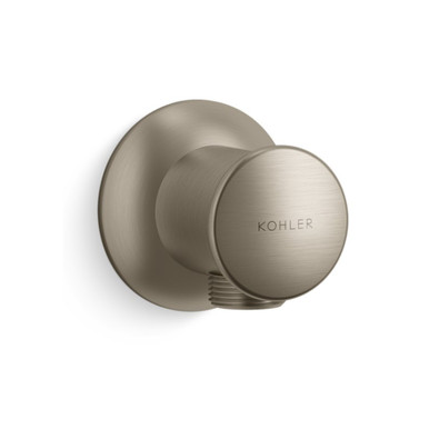 KOHLER Round ข้อต่อสำหรับฝักบัวสายอ่อนแบบติดผนัง K-16381T-BV