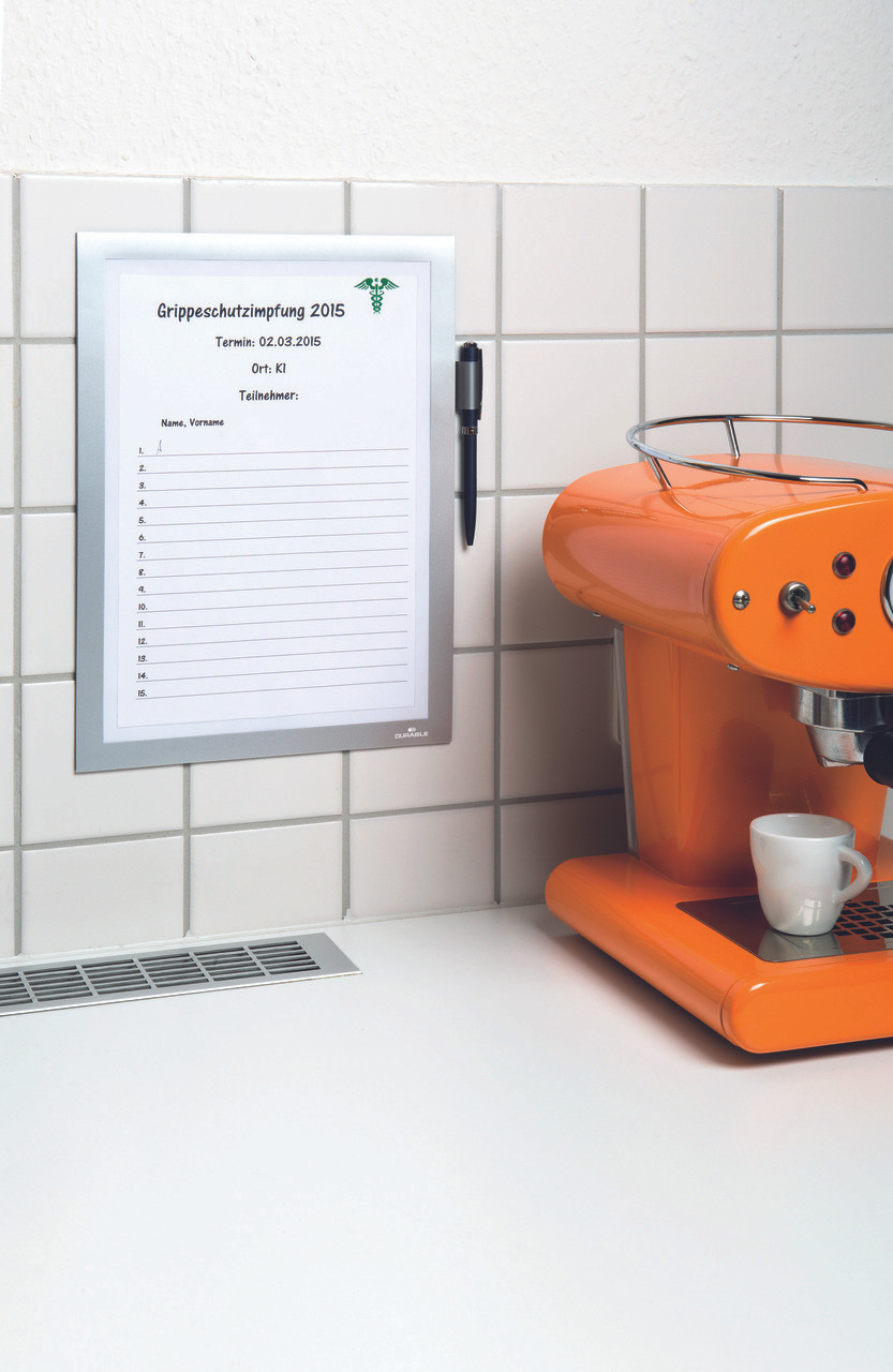 Self-Adhesive Magnetic DURAFRAME Note-Writable Letter Holder