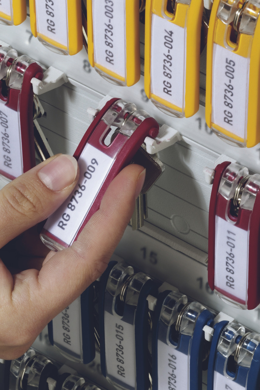 Key Tags for Key Cabinets, Assorted Colors - 24 pack