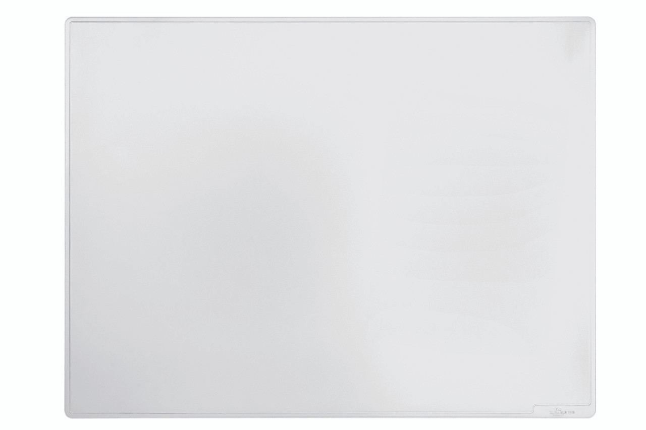 Desk Pad with Transparent Overlay, Writeable Transparent