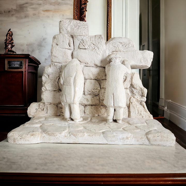 Austin Productions Praying Wailing Wall Jerusalem Orthodox Jewish Sculpture