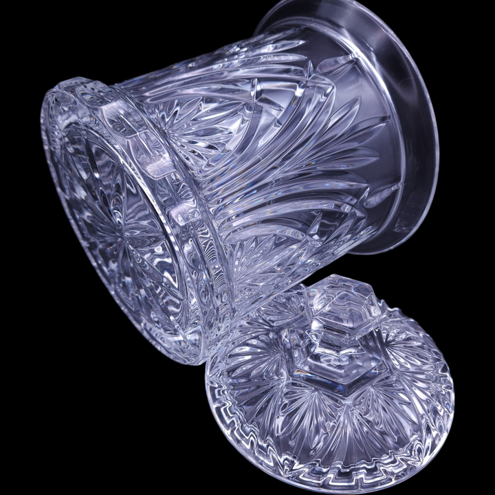 Royal Limited Crystal Hand Cut 24% Lead Crystal Heavy Weight Biscuit ...