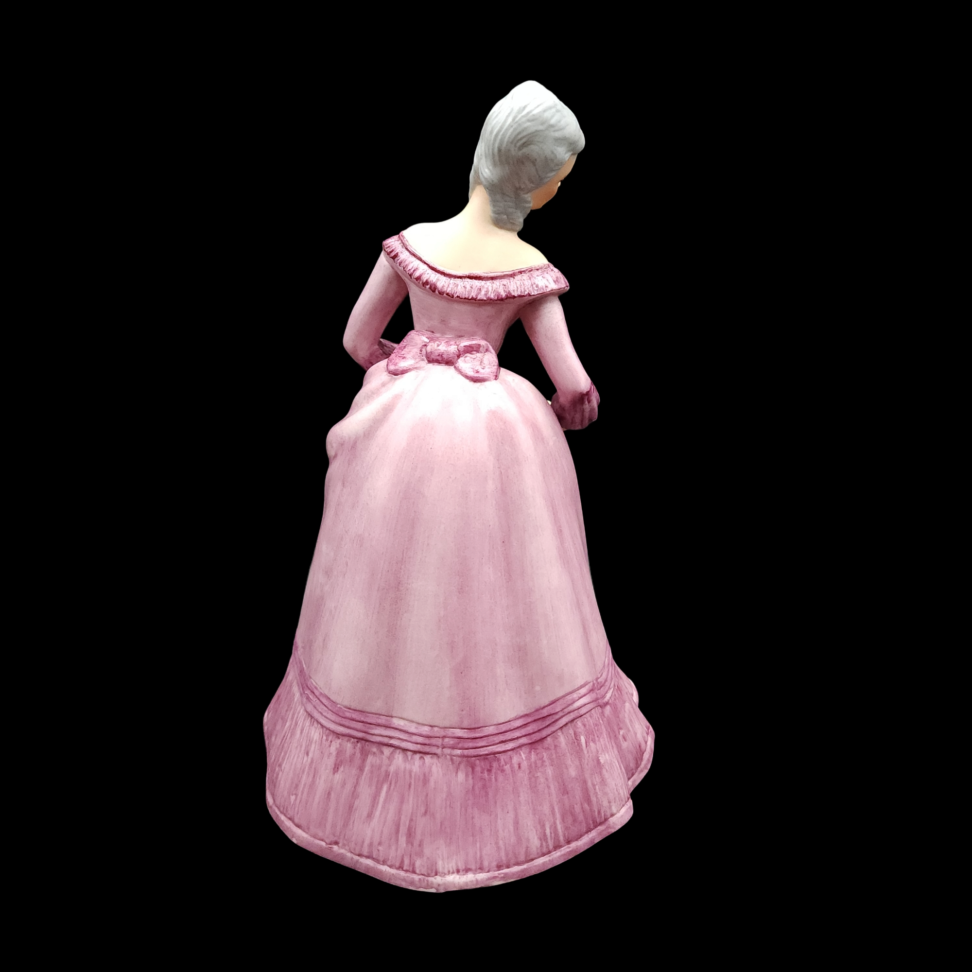 Holland Mold Ceramic Girl Wearing Pink Dress Figurine