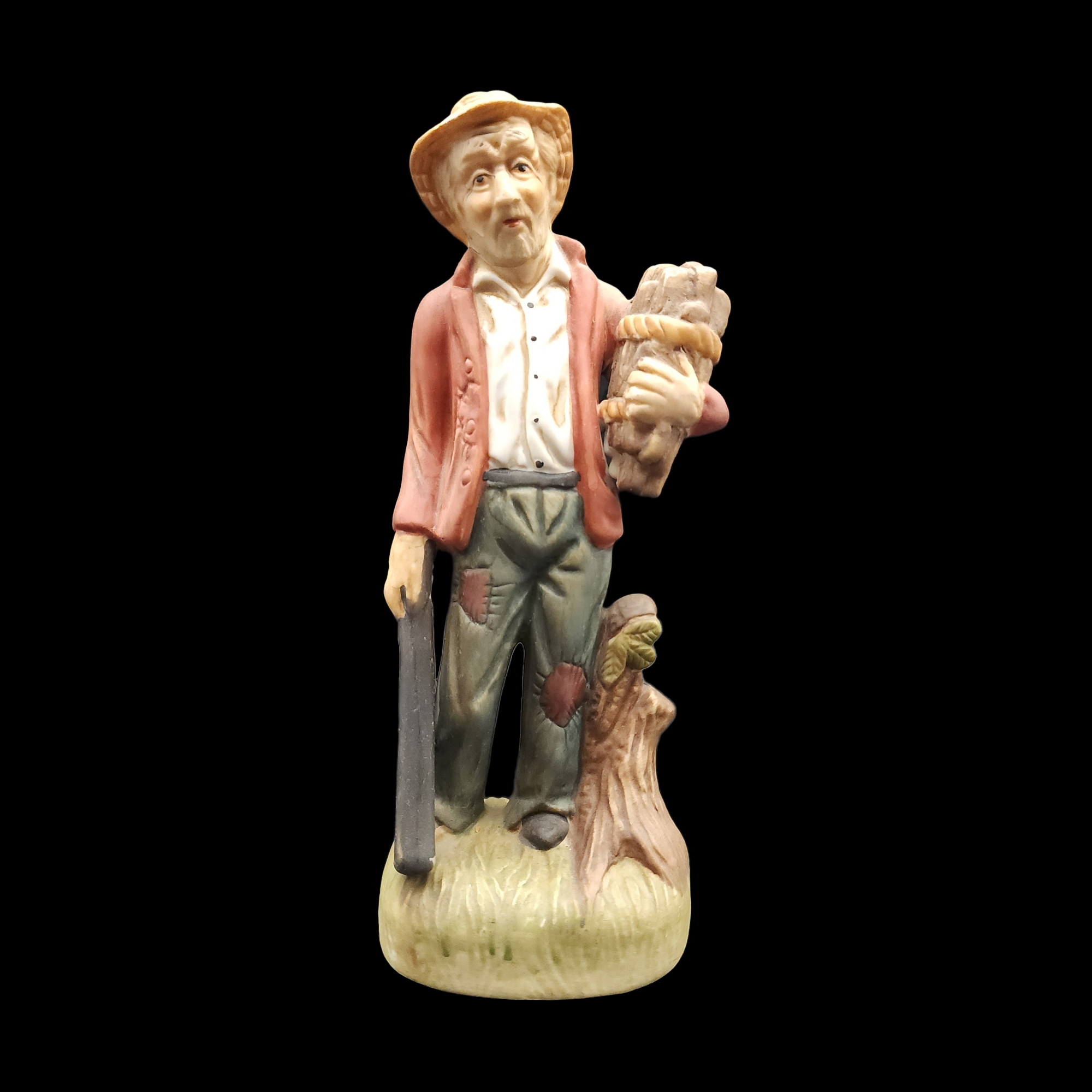 HOMCO Old Man With Sticks Figurine No Box
