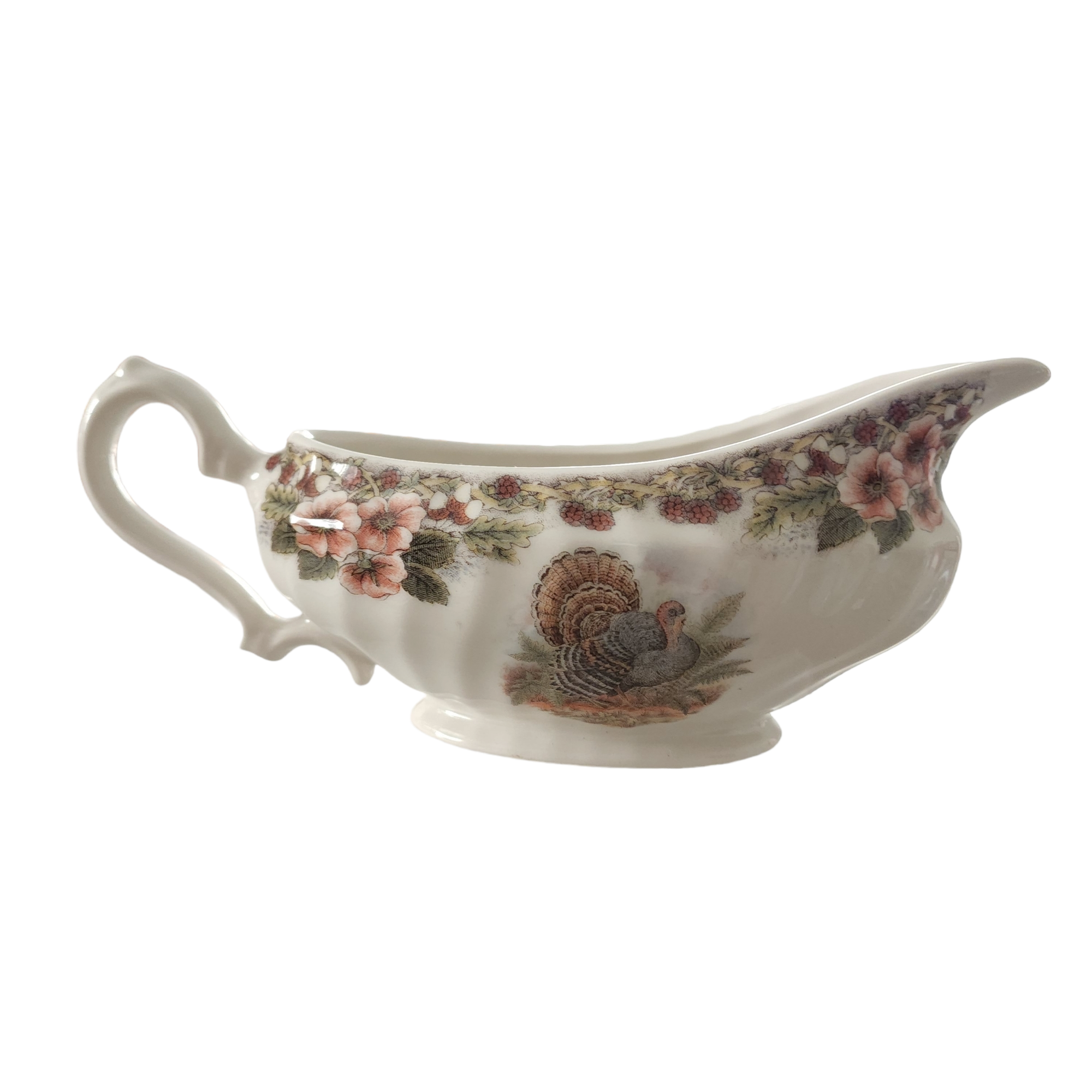 Myott Factory Churchill Thanksgiving Multicolor Gravy Boat Colombia