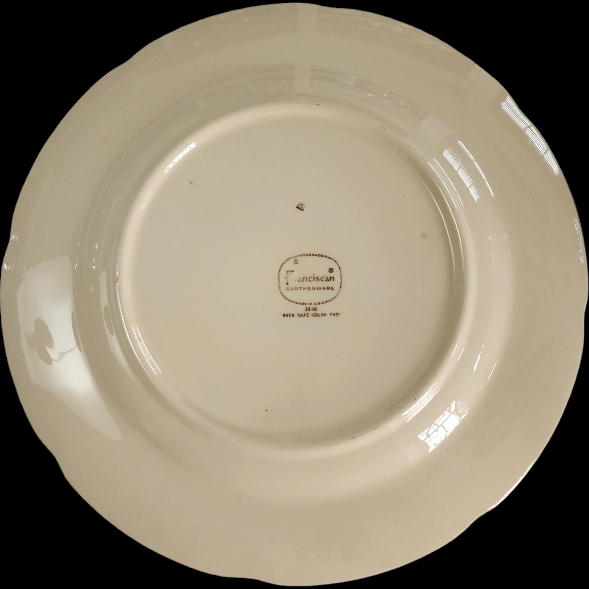 Franciscan Gladding McBean Apple Luncheon Plate USA Backstamp