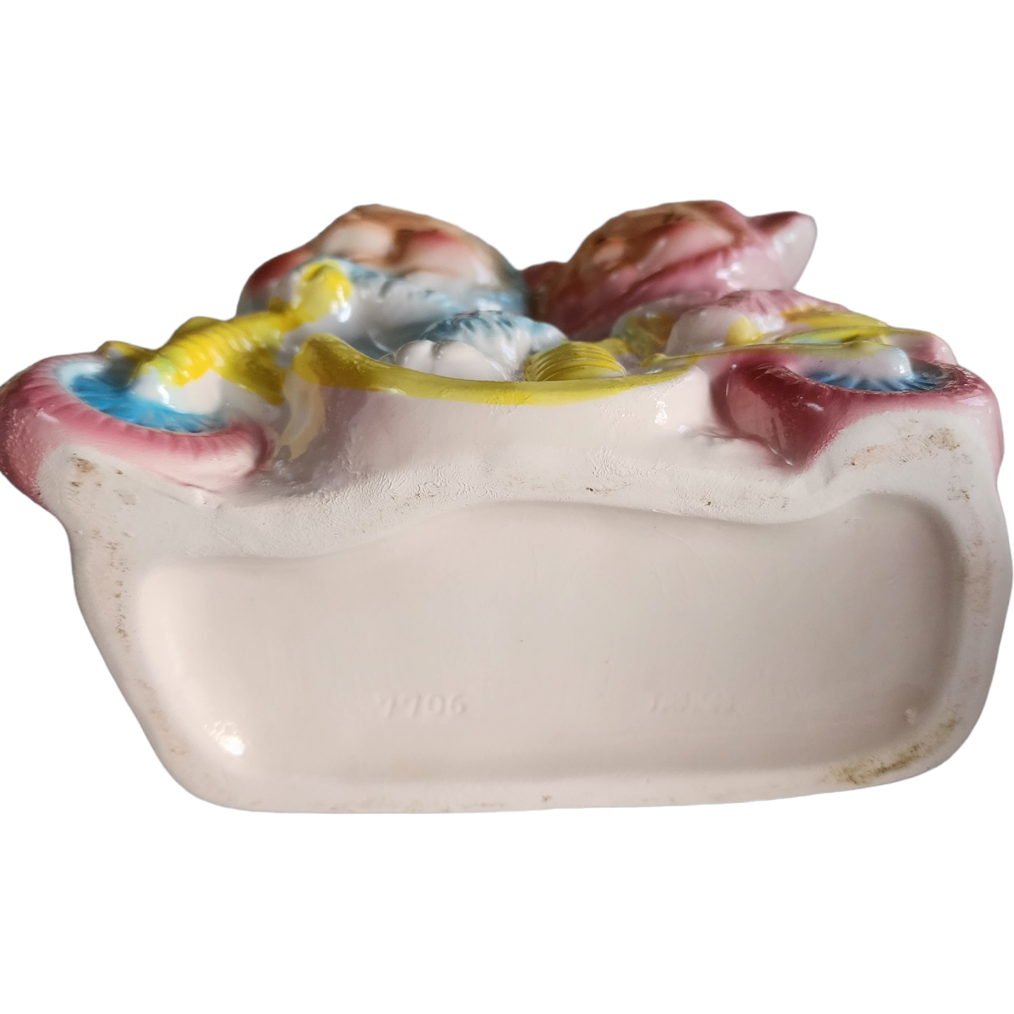 Napco Baby Nursery Planter Bear Pink & Blue Japan