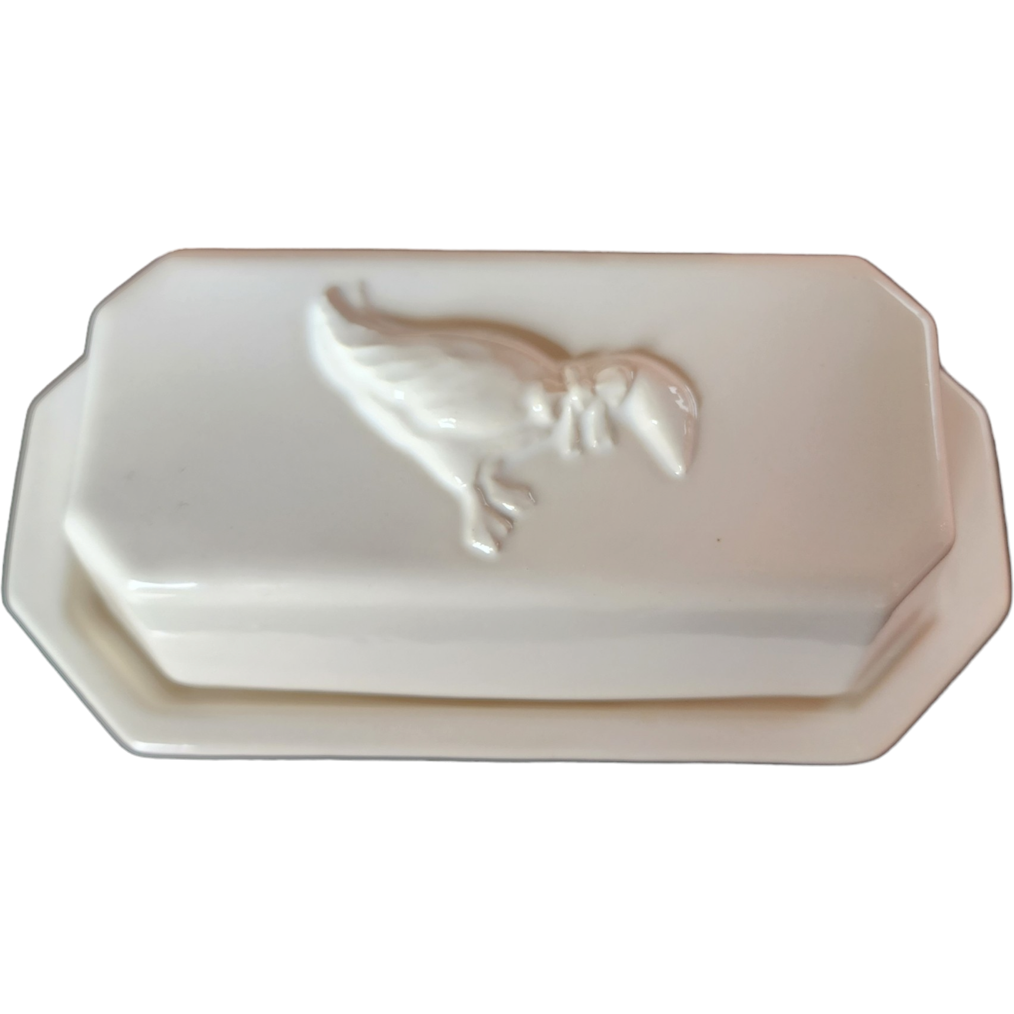 McCoy Pottery 1/4 Lb Country Accents Covered Butter Dish