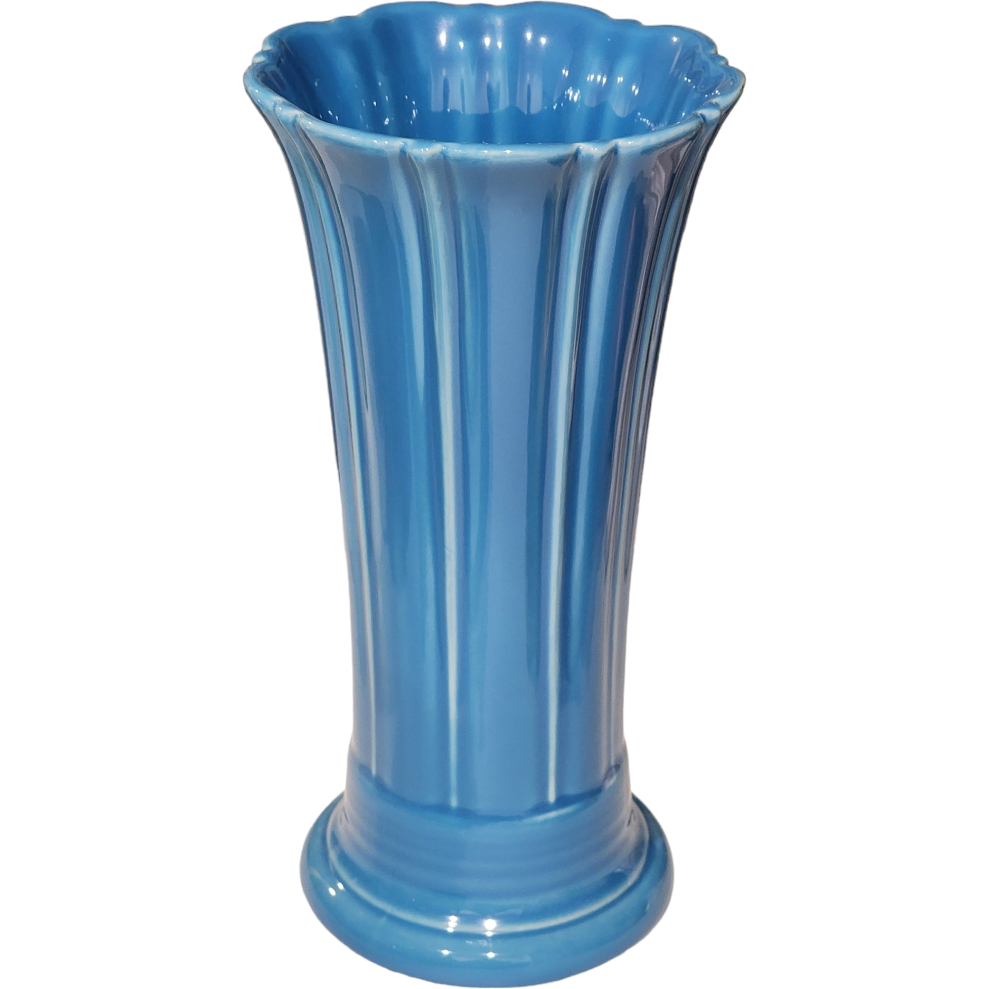 9" Homer Laughlin Fiesta Peacock Flared Vase