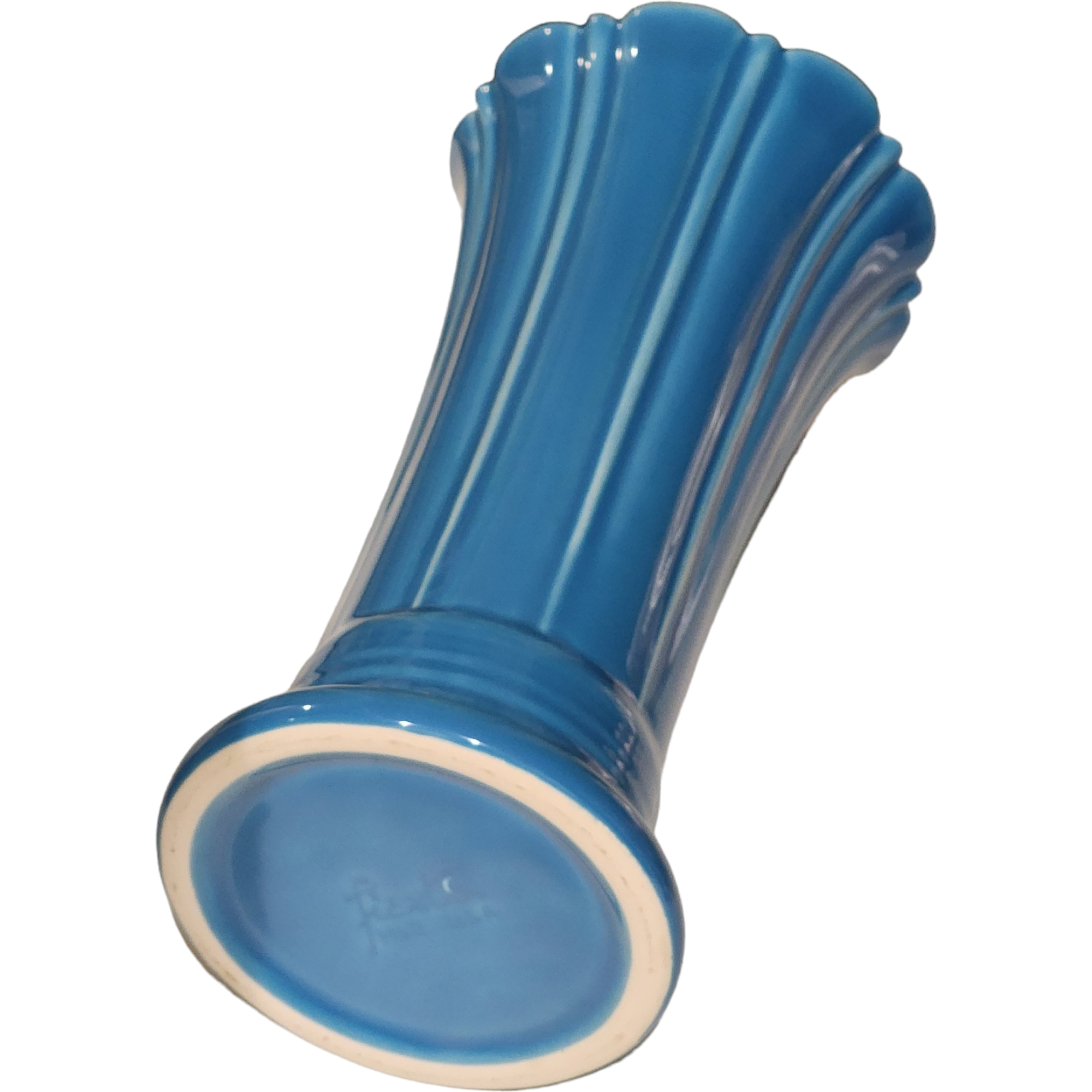 9" Homer Laughlin Fiesta Peacock Flared Vase