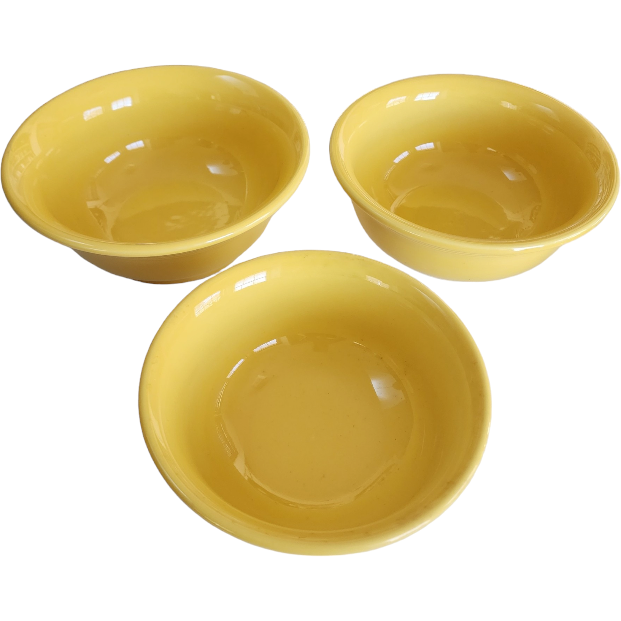 Homer Laughlin Fiesta Sunflower 3-Piece Nesting Mixing Bowl Set