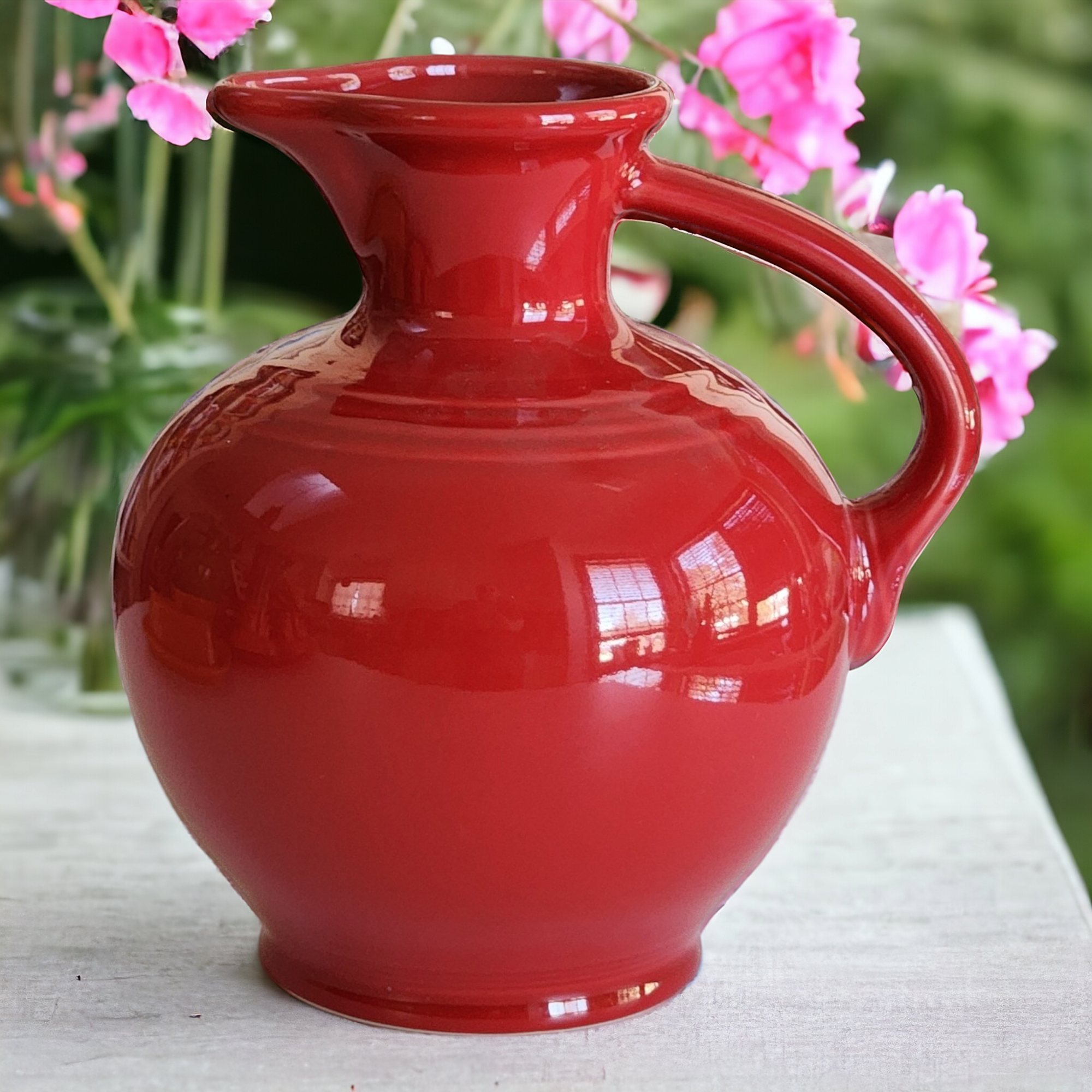 Homer Laughlin Fiesta Scarlet Red Open Carafe