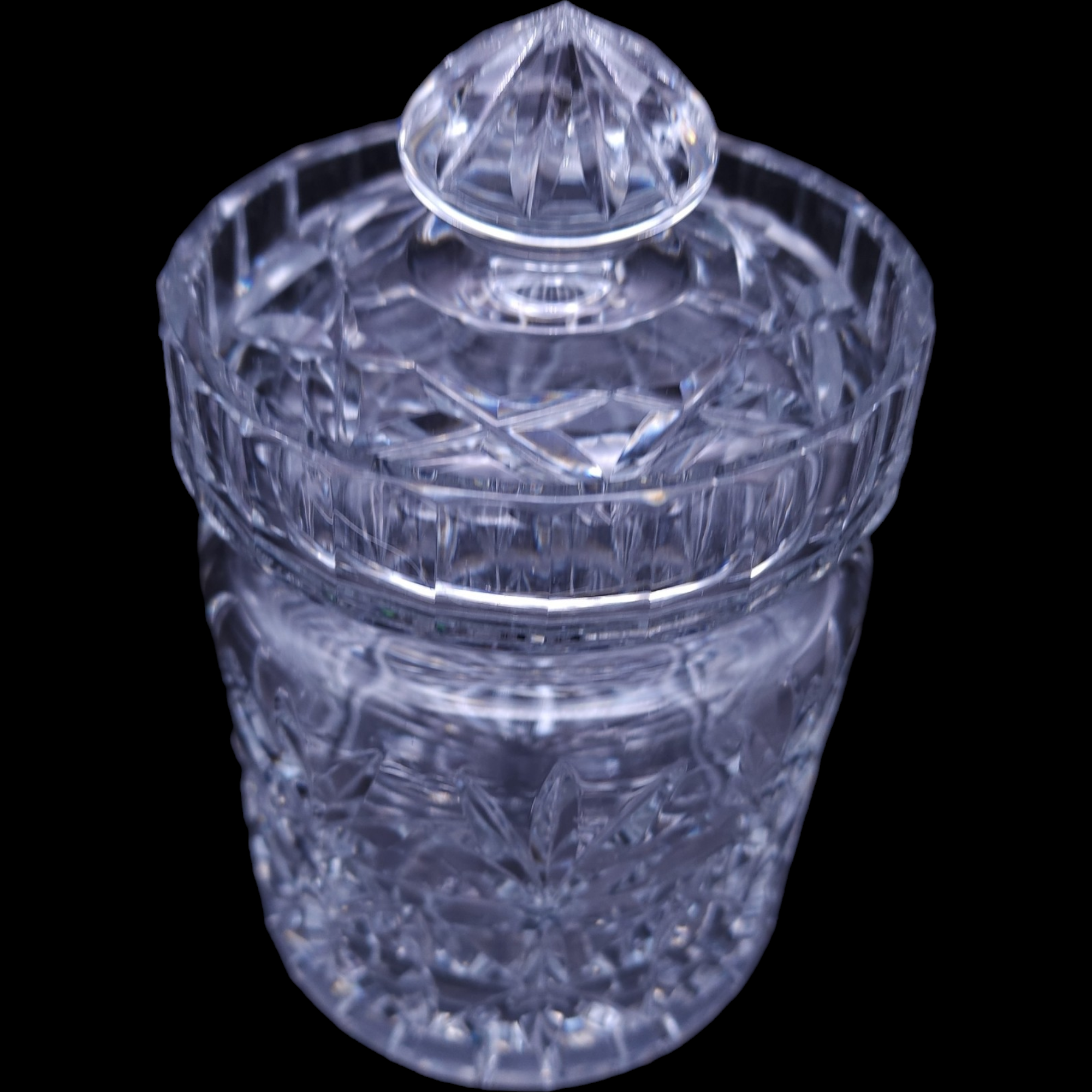 Crystal Clear Industries Crystal Canister with Lid Cookie Biscuit Candy ...