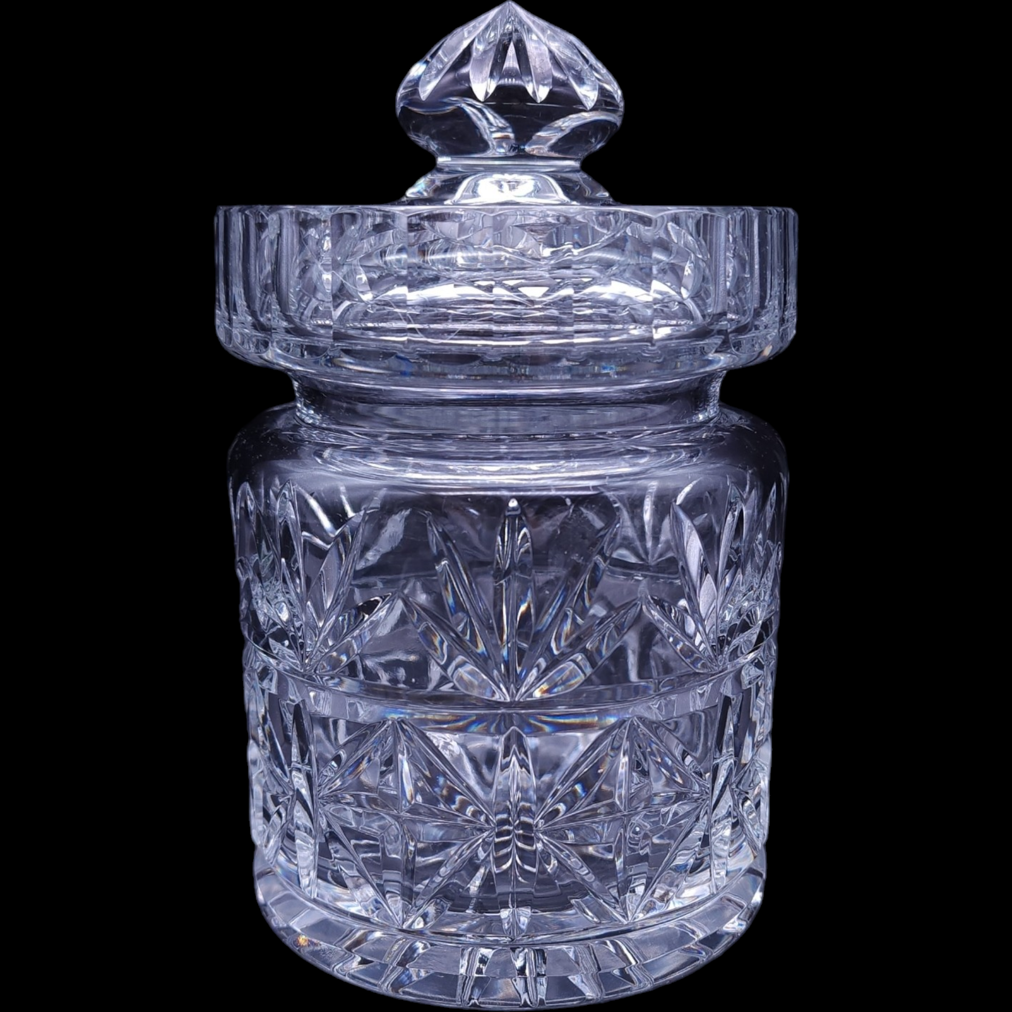 Crystal Clear Industries Crystal Canister with Lid Cookie Biscuit Candy ...