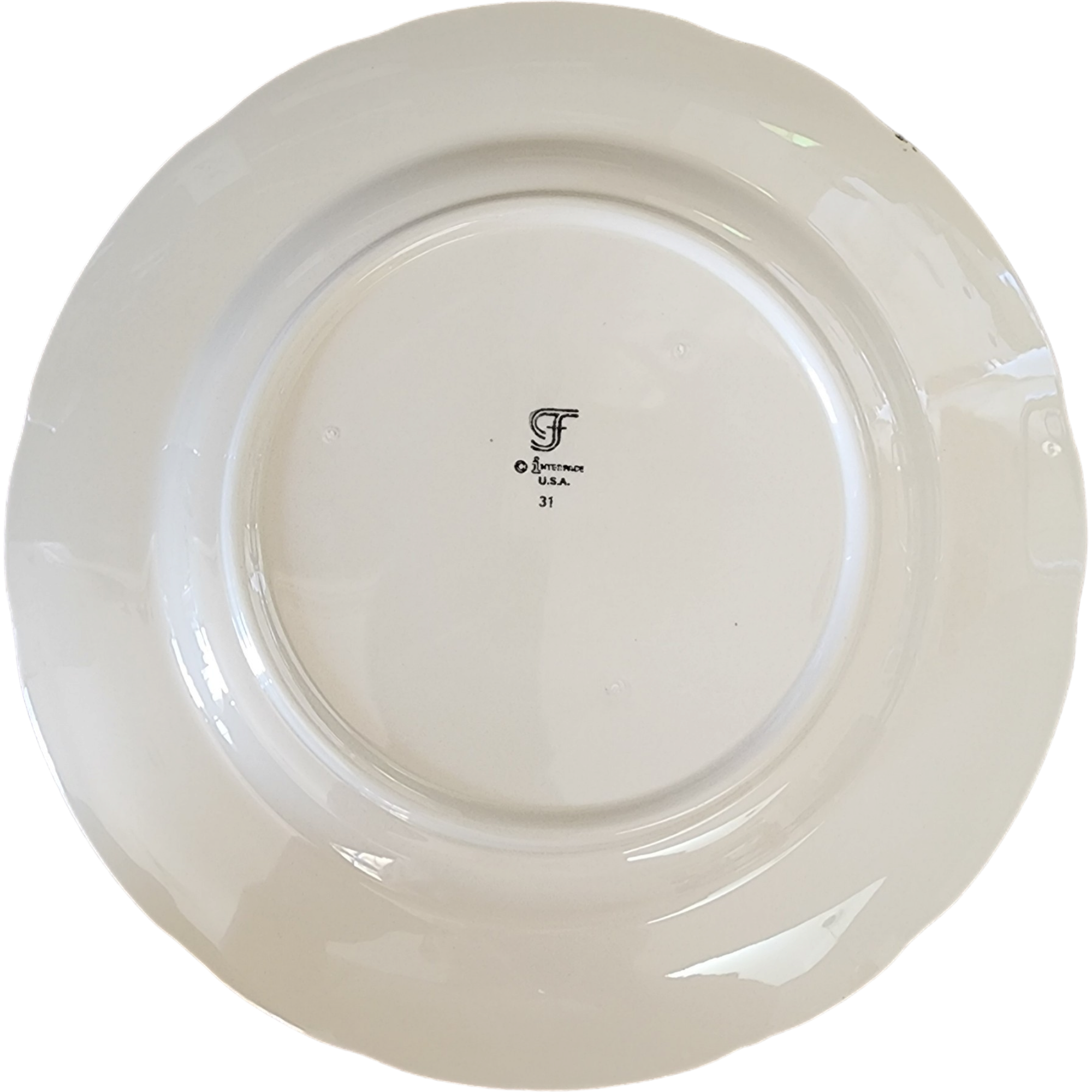 9" Franciscan Desert Rose Luncheon Plate USA Backstamp
