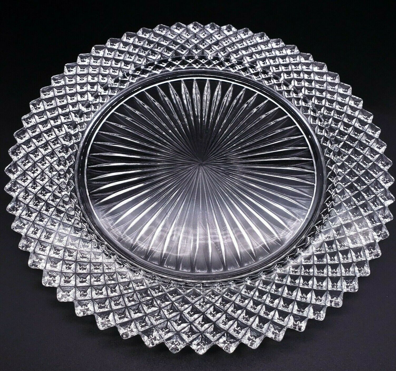 8" Anchor Hocking Miss America Clear Salad Plate