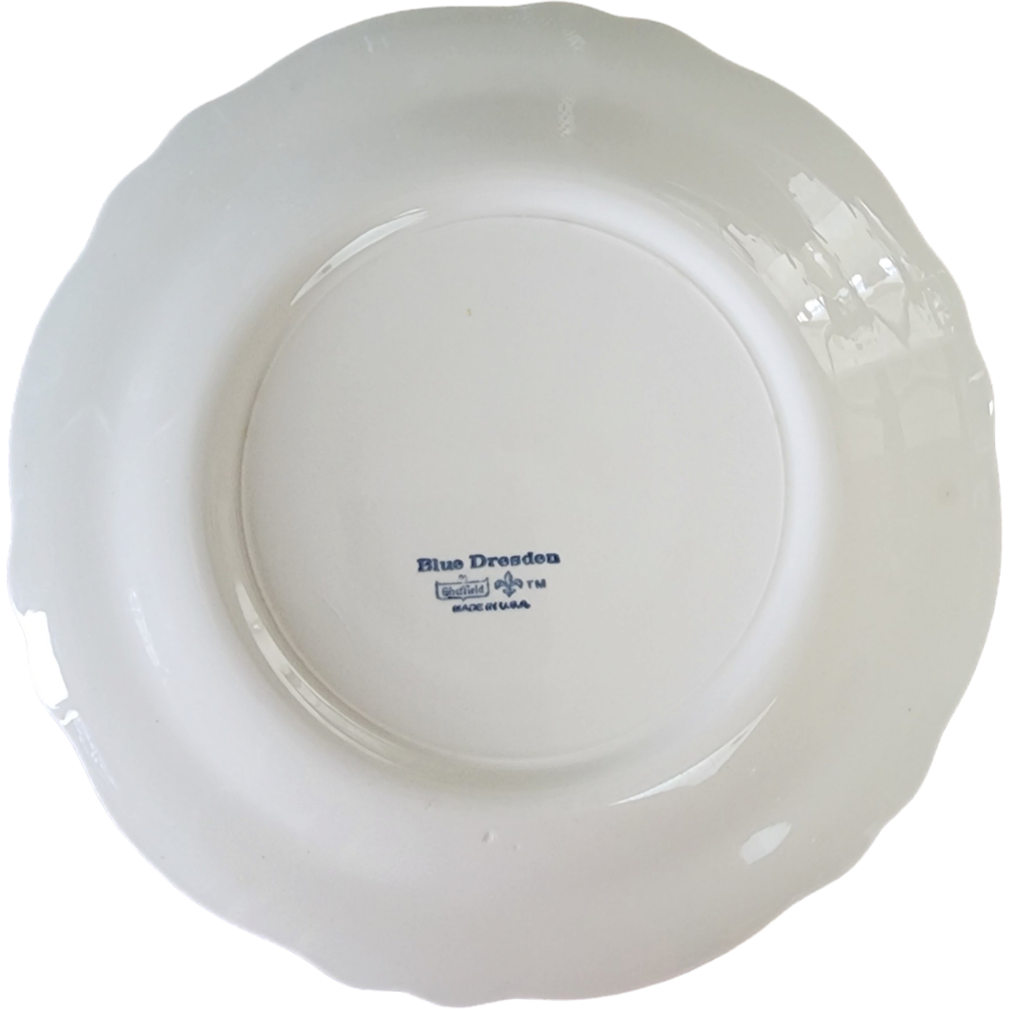 Homer Laughlin Blue Dresden Imperial Flowers Dinner Plate