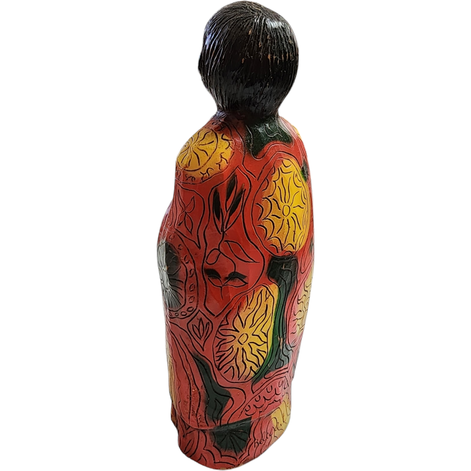 Relic Art Chinese Oriental Masterpiece Wood Carved Figurine