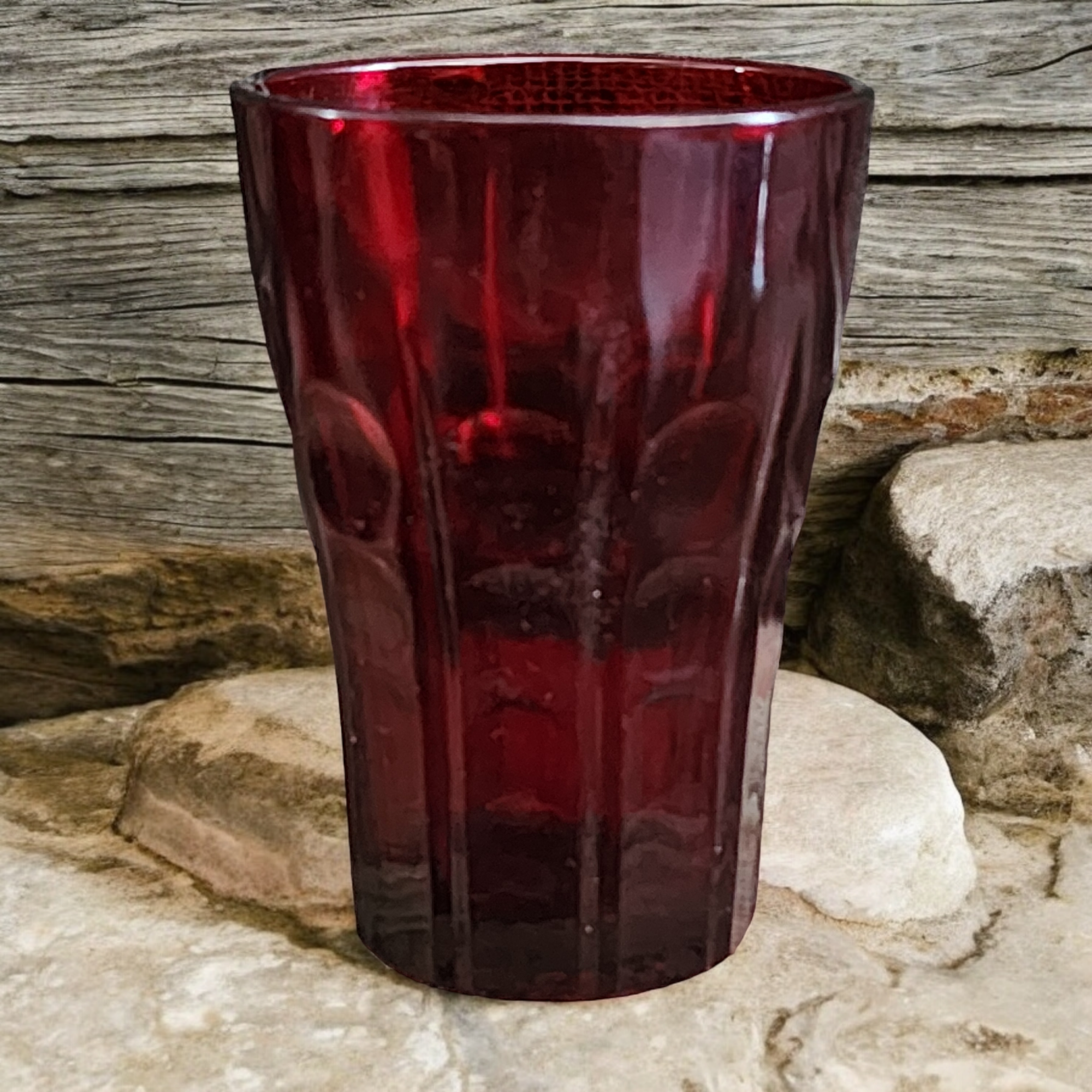 Anchor Hocking High Point Royal Ruby Flat Juice Glass