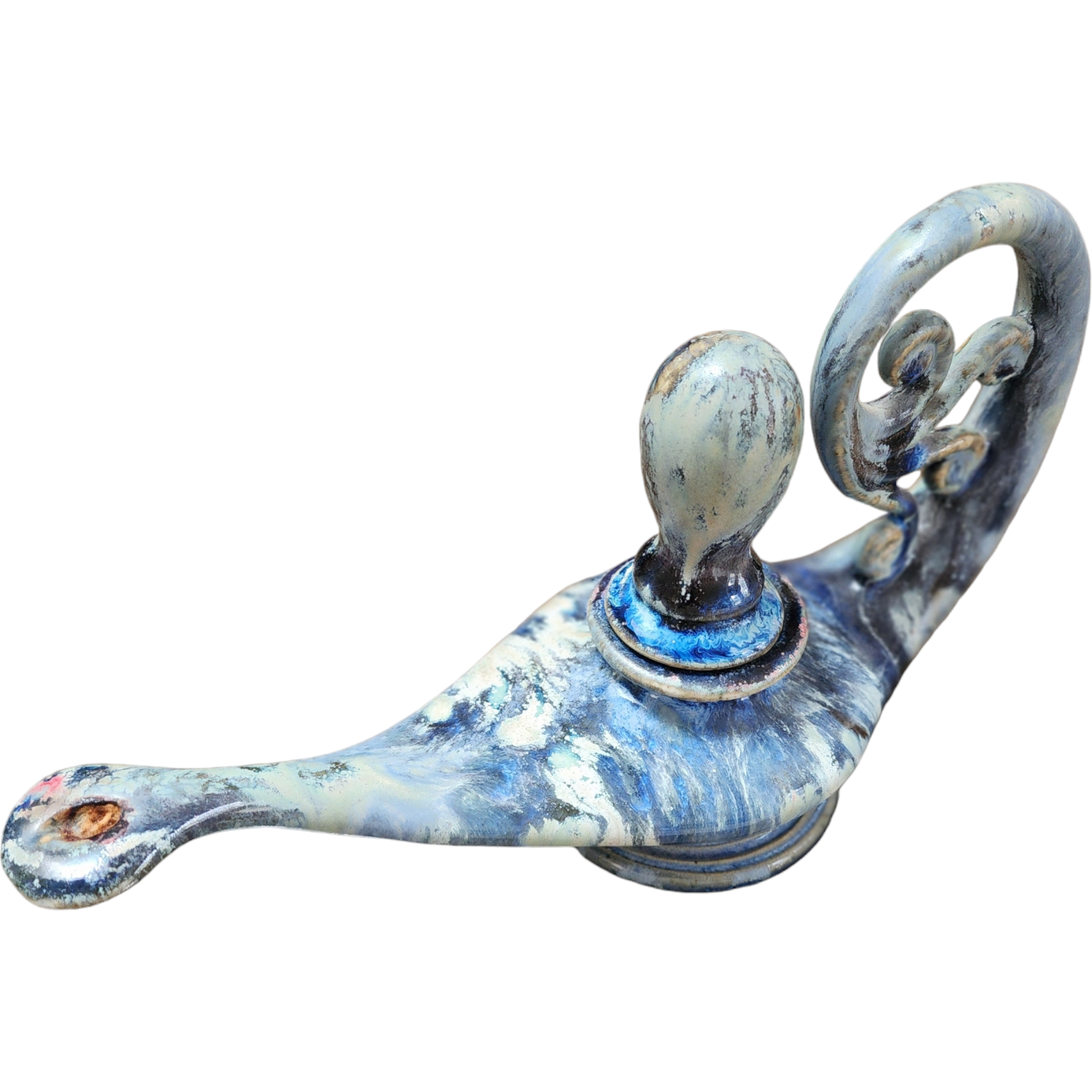 Bill Vive Mohl Art Pottery Aladdin Genie Oil Lamp