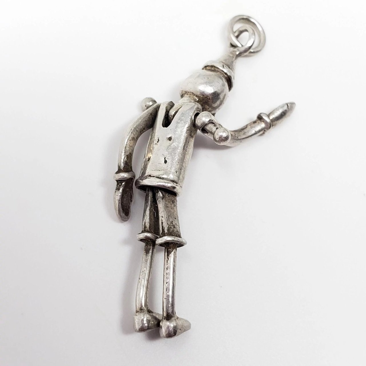 Vintage Large Articulated Pinocchio Puppet Sterling Silver 925 Charm ...