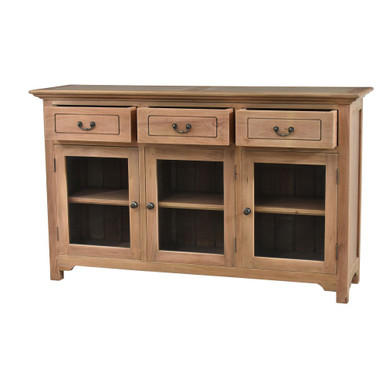 Aries 3 Door Sideboard w/ Glass Doors