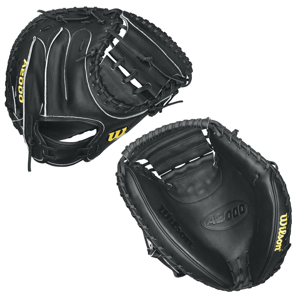 Wilson A2000 Baseball Catcher's Mitt, Black Right Hand Throw 33-Inch ...