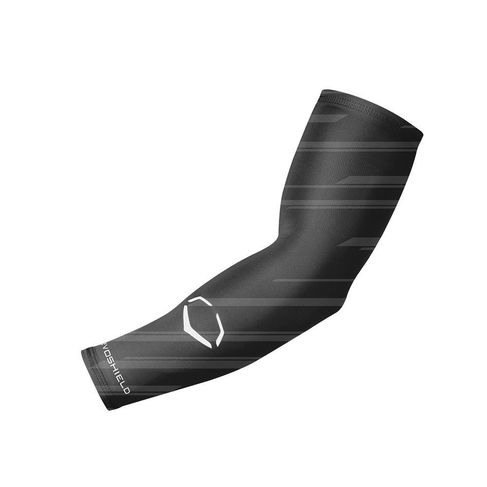 EvoShield Compression Speed Stripe Arm Sleeve Black Small Medium ...