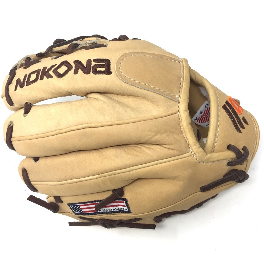 Nokona Alpha Select Series S-100-I Tan 10.5 Youth Baseball Glove Right ...