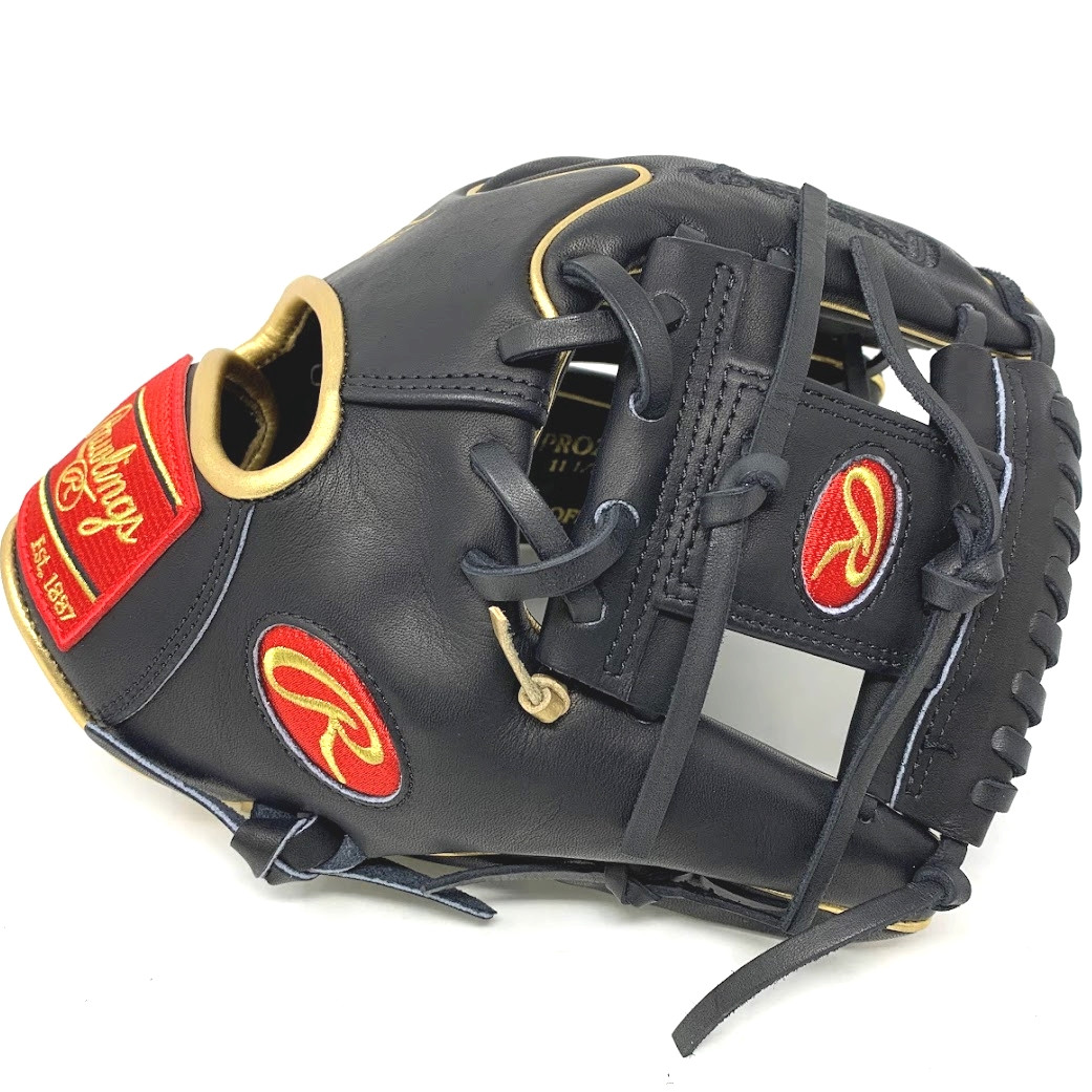 Rawlings Heart of the Hide PRO-204W-2 Baseball Glove 11.5 Black Gold ...