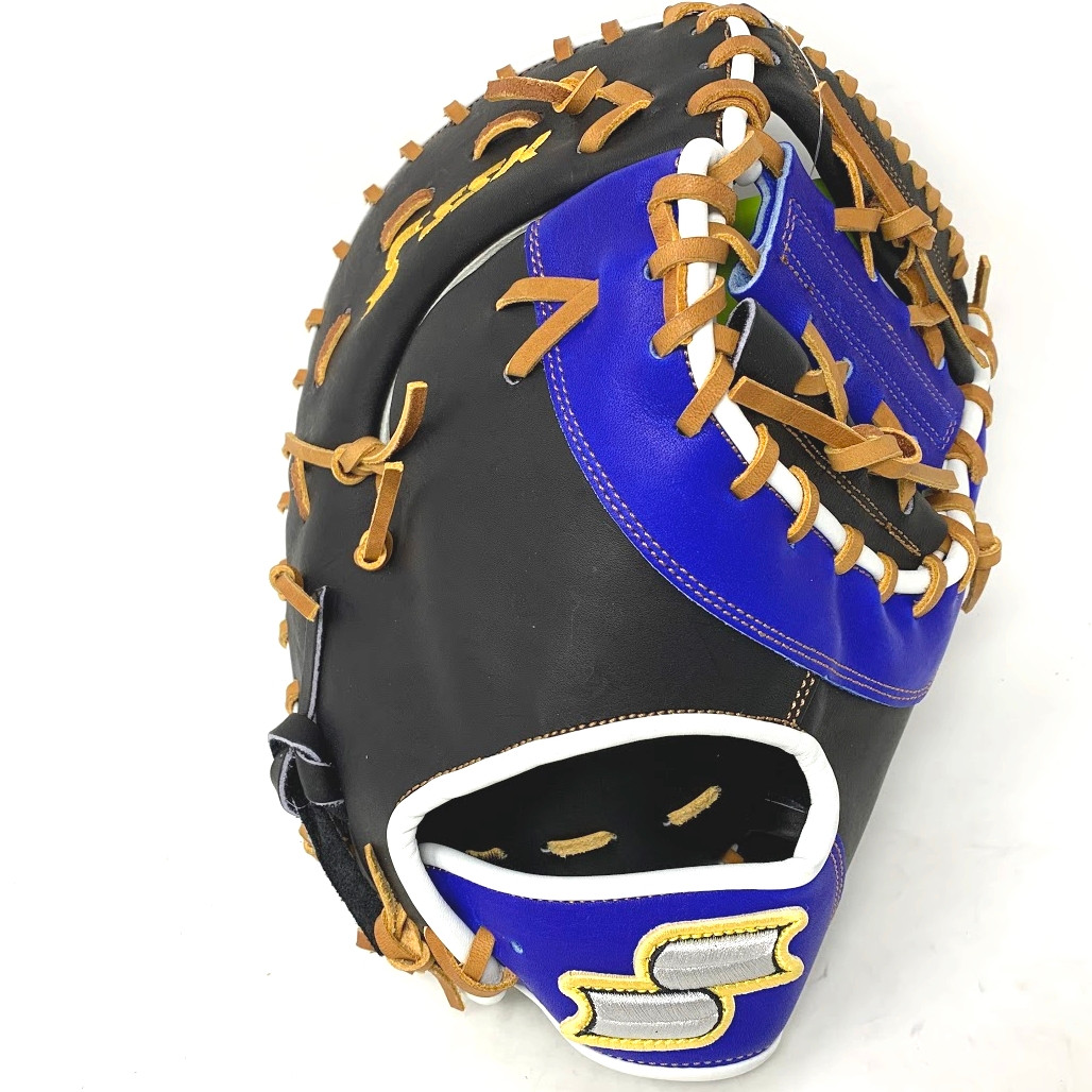 SSK Taiwan Silver Series 13 Inch Baseball First Base Mitt Black Royal ...