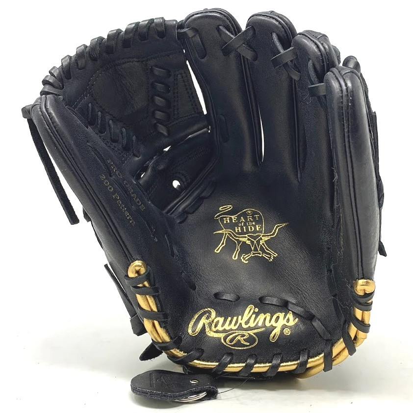 Rawlings Pro Label 7 Heart of the Hide 12 Inch Baseball Glove Black ...