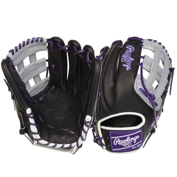 Rawlings Heart of the Hide Dec 2022 Baseball Glove KB17 Purple Right ...