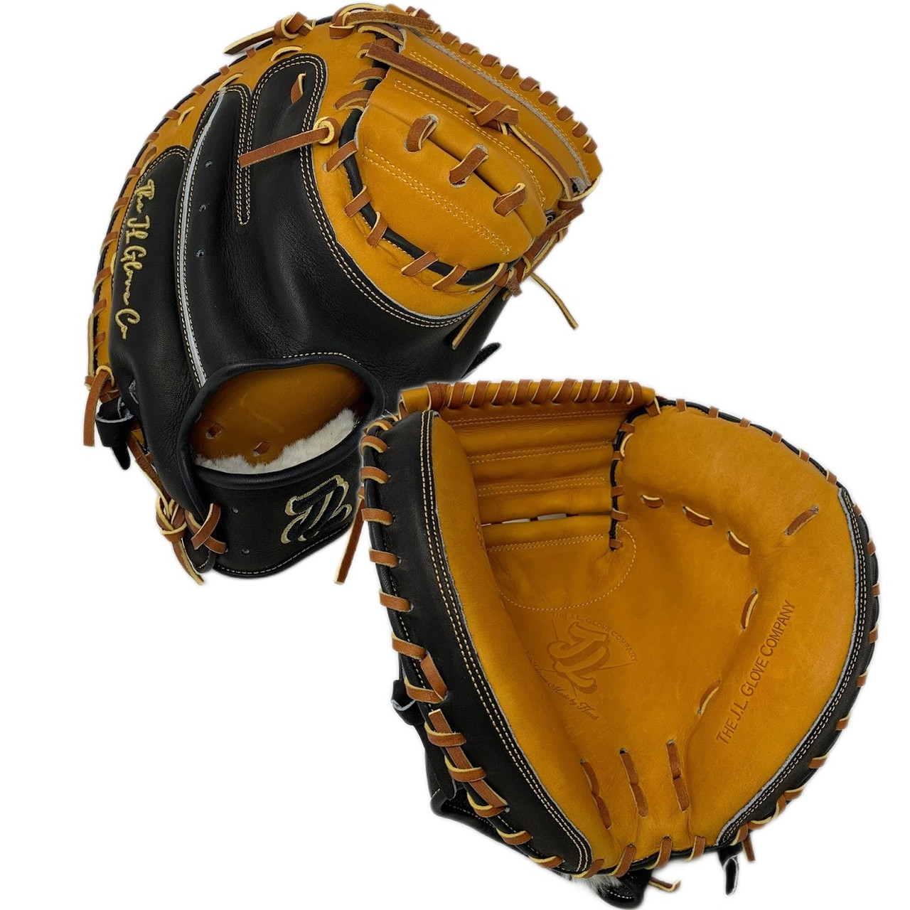 JL Glove Co Catchers Mitt BK11 33.5 Inch Black Tan Right Hand Throw ...