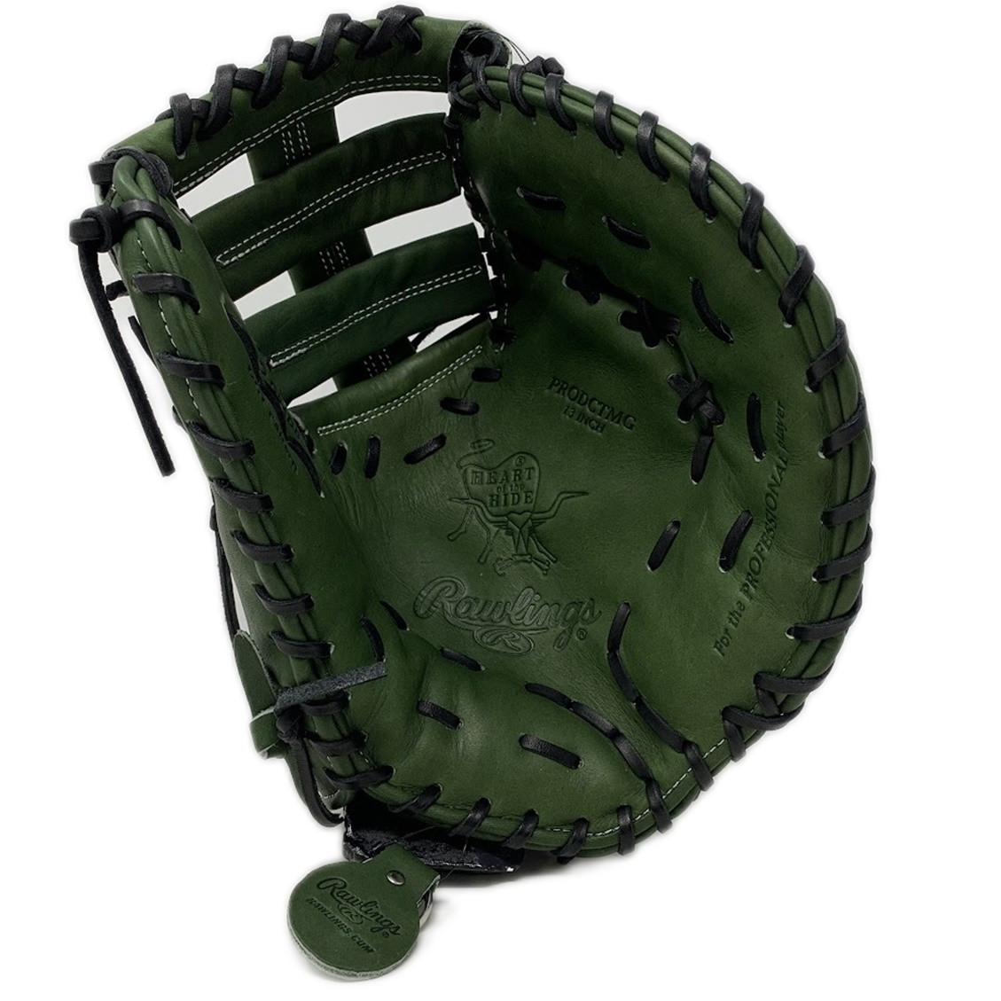 Rawlings Heart of the Hide Military Green DCT First Base Mitt 13 Inch ...