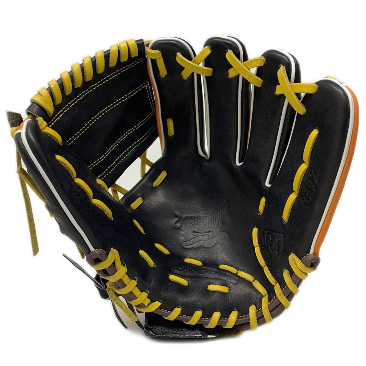Gloveworks Orange Black One Piece Web 11.5 Inch Baseball Glove Right ...