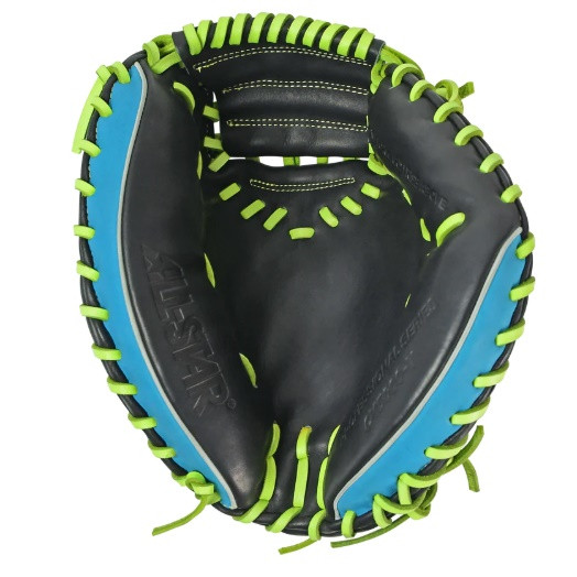 All-Star S7-ELITE Pro Travel Fit 33 Catchers Mitt Skyblue Black Yellow ...