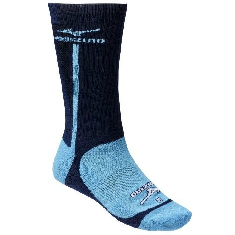 Mizuno Performance Highlighter Crew Sock (Black/Lemon, Small)