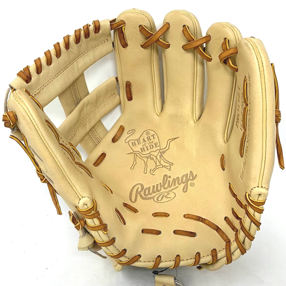 Rawlings Heart of the Hide PRO-TT2 Baseball Glove 11.5 Camel Tan Laces ...