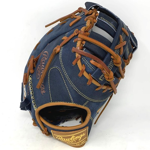 Rawlings Pro Label Denim Baseball Glove 13 Inch DCT First Base Mitt ...