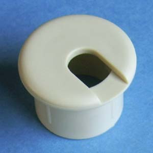 Round Wire Management Grommet Almond 1", Bag of 100 - HANDYCT