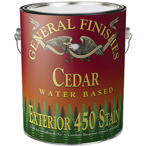 Water Based Exterior 450 Stain,Cedar 1 Gallon - HANDYCT