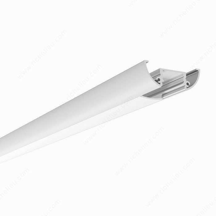 Surface Curved Aluminum Profile with Lens, Made in North America, - HANDYCT