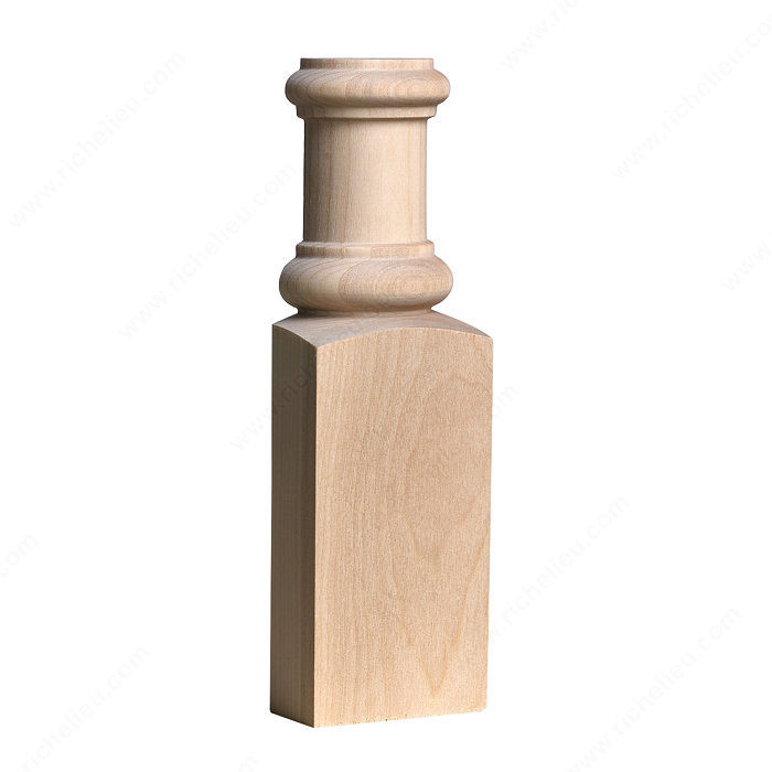 Half Base, Species Cherry, Capital Height 3 1/4 in, Base Height 4 3/4 ...