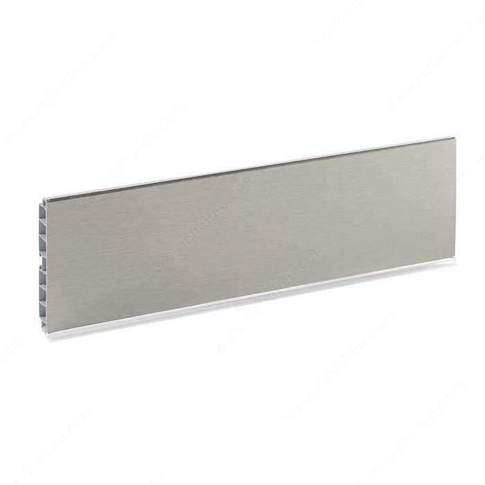 PVC Toe Kick, Height 120 mm, Finish Stainless Steel - HANDYCT